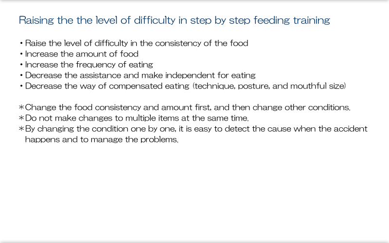 51.Understanding step by step feeding training